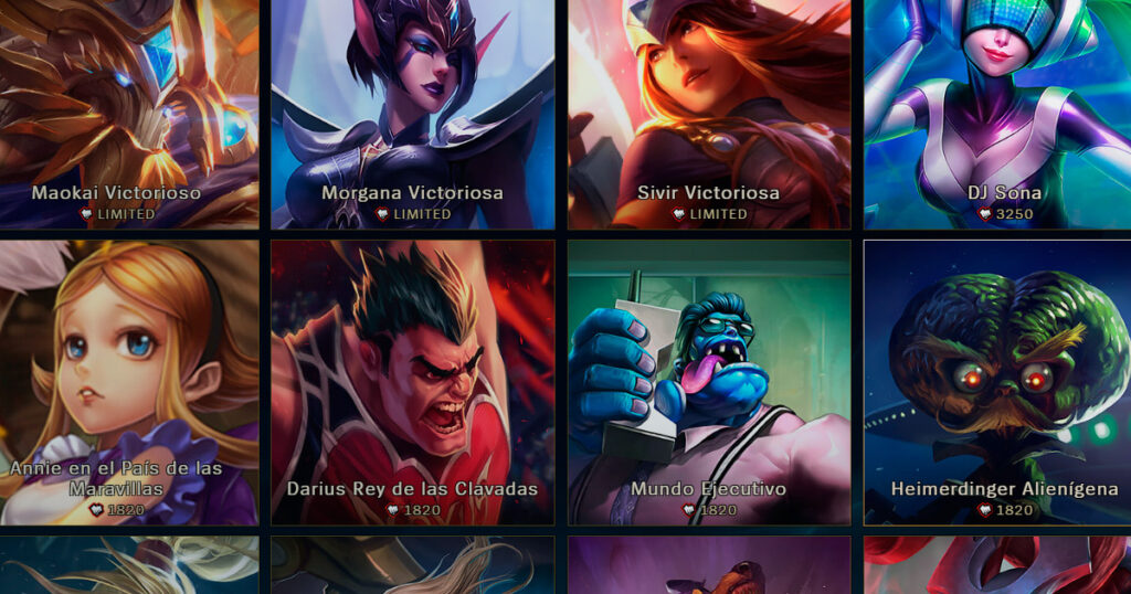 ¿Cómo saber cuántas Skin tengo en el lol? Lista completa de skins